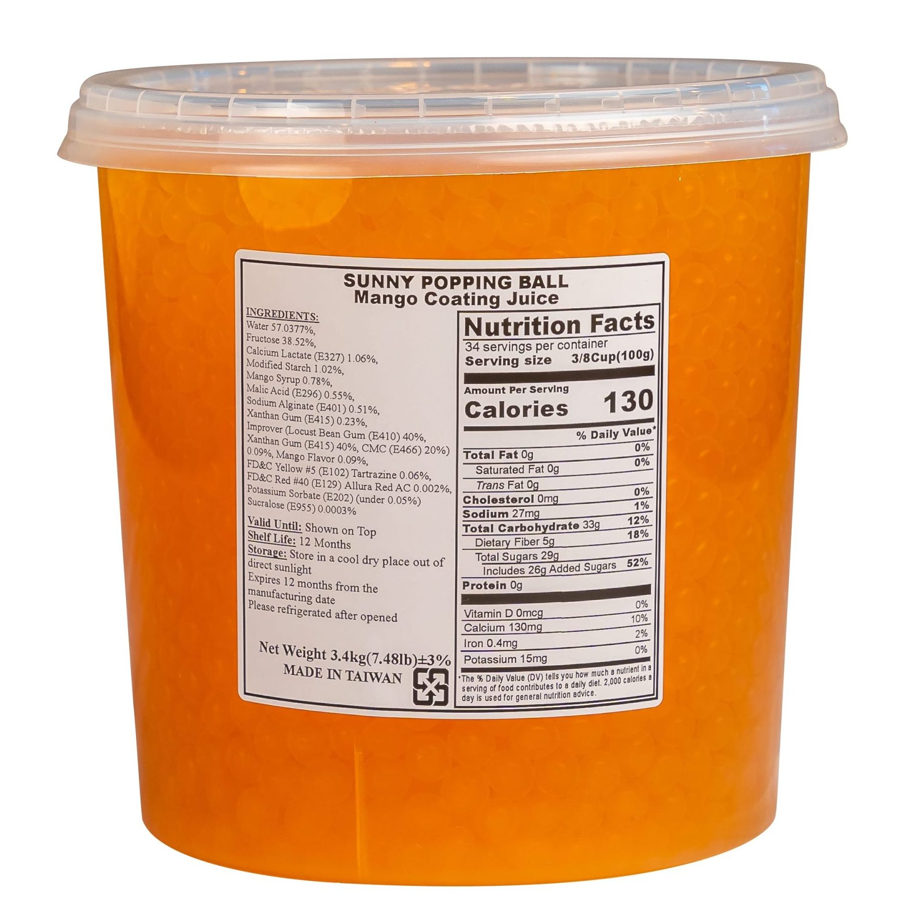 Mango Popping Boba - Tapio Tea Company