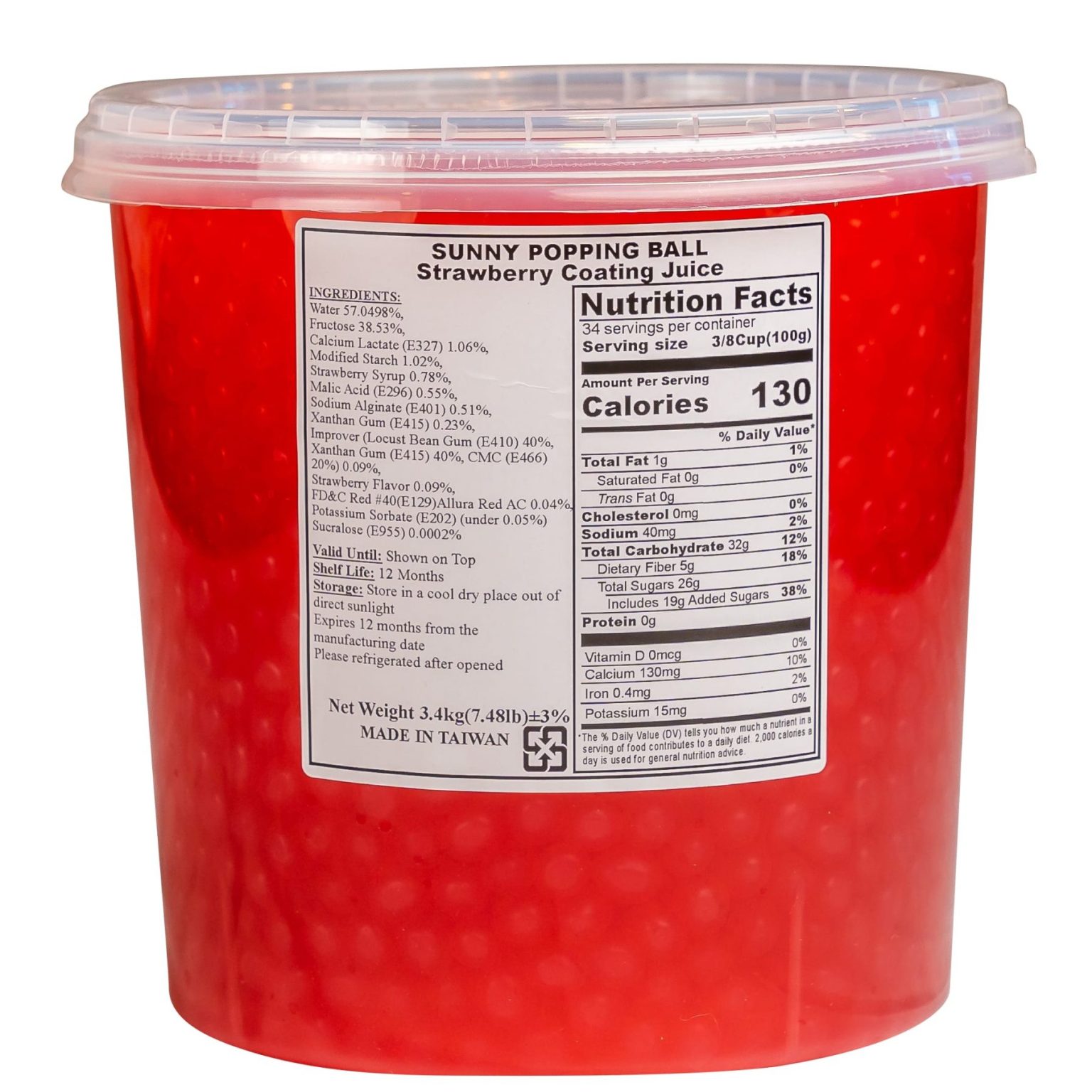 Strawberry Popping Boba - Tapio Tea Company